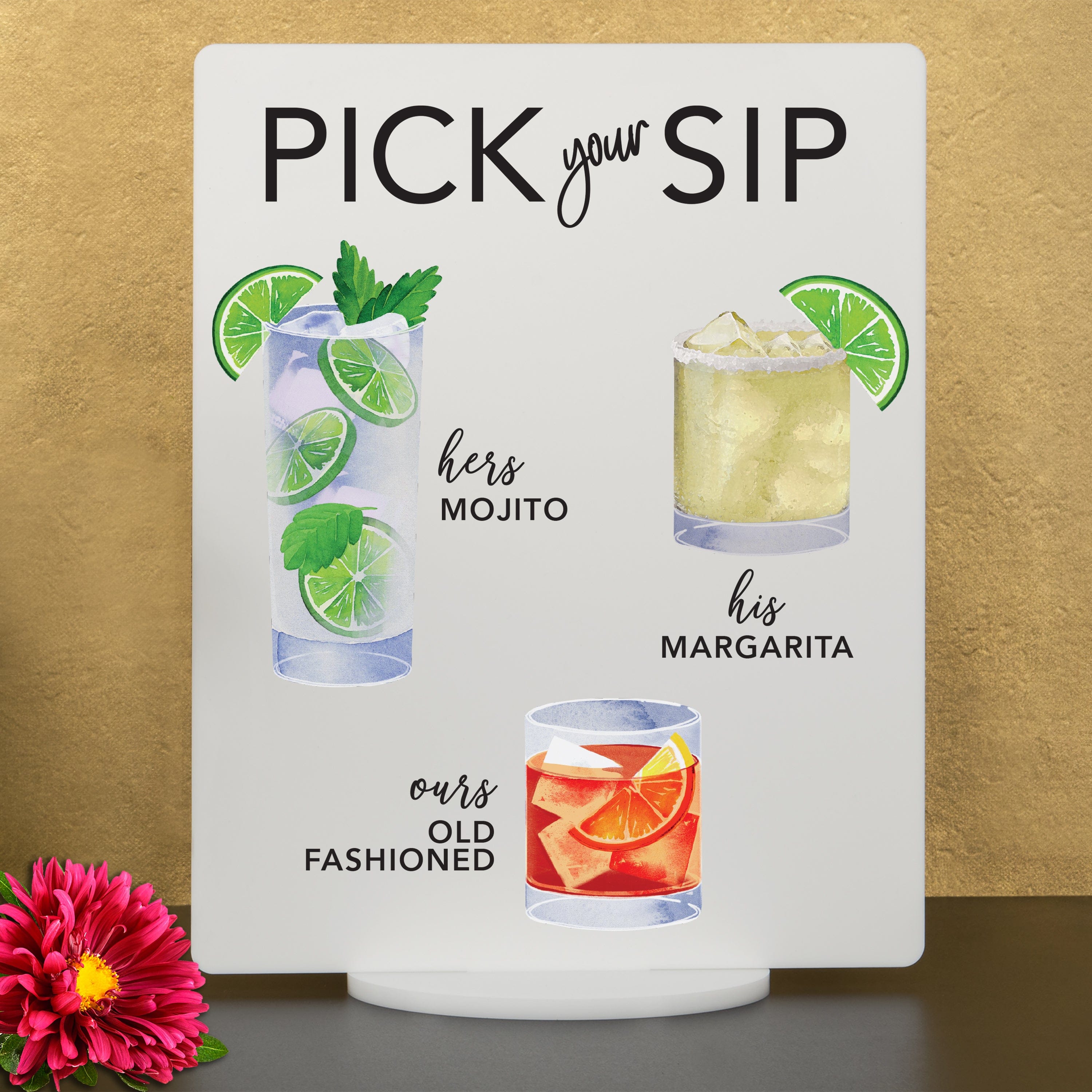 Pick Your Sip Signature Drinks! - Theirs, Hers, and His - Bar Menu Sig ...